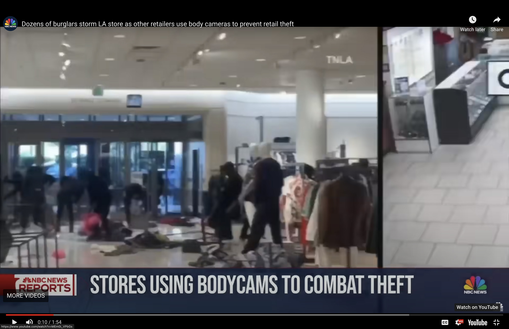 Dozens of burglars storm LA store as other retailers use body cameras ...